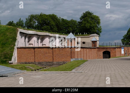 View of the reconstructed prison of The Ninth Fort a stronghold which ...