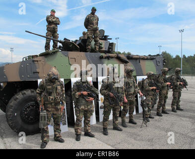 Aubagne, France. 29th Apr, 2015. Warrant Officer class II Alexander ...