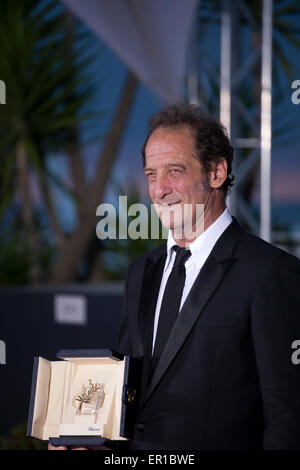 Vincent Lindon, winner of the Best Performance by an Actor in 'The ...