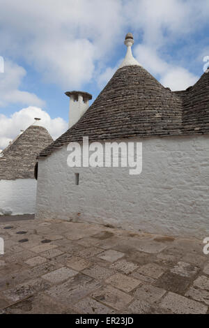 Italy Puglia Apulia Alberobello The pinnacle of the conical roof of a ...