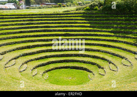 Gwennap Pit, near St Day, Cornwall. This open air amphitheatre was a ...