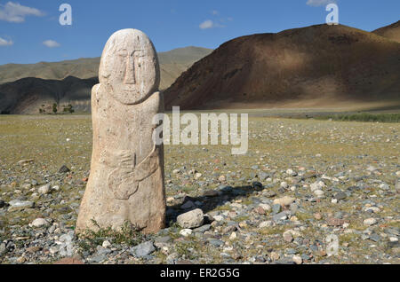 Balbal in western Mongolia, west of Olgii city, Bayan Olgii province ...