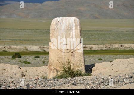 Balbal in western Mongolia, west of Olgii city, Bayan Olgii province ...