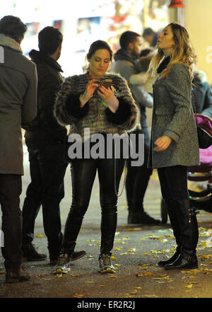Kelly Brook enjoys an evening out at Hyde Park Winter Wonderland - VIP ...