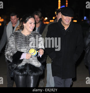 Kelly Brook enjoys an evening out at Hyde Park Winter Wonderland - VIP ...