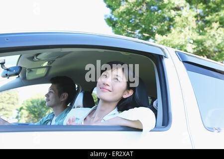 Japanese women driving Stock Photo - Alamy