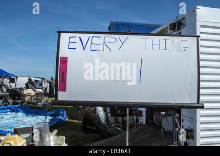 car boot market sign in rhyl, north wales Stock Photo - Alamy