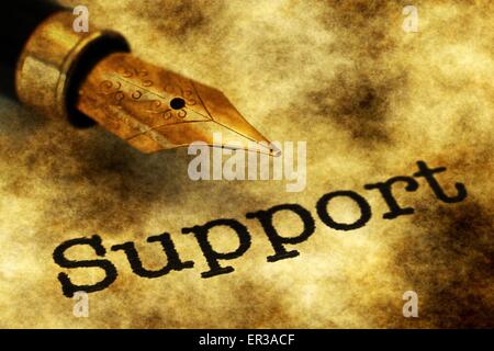 Support and pen concept Stock Photo - Alamy