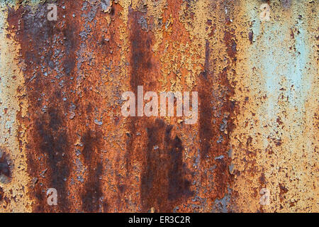 Detail of the old rusty metal - flaky paint Stock Photo - Alamy