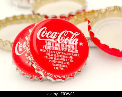 A Coca-Cola bottle cap (Coca-Cola bottle caps Stock Photo - Alamy