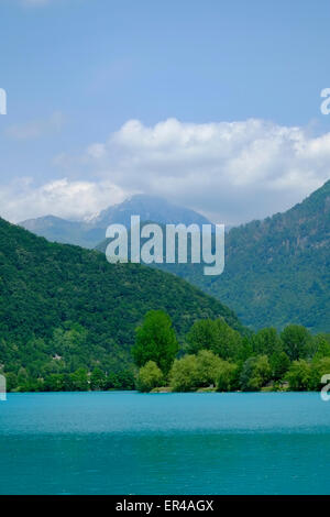 Most na Soči is located above the confluence of Soča and Idrijca rivers ...