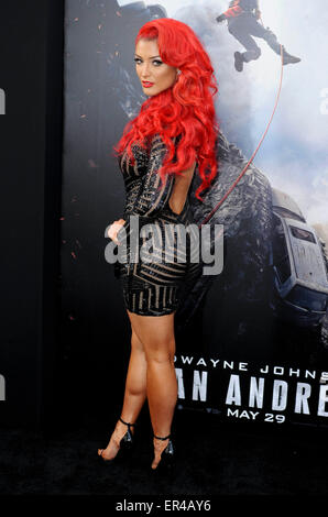 Eva Marie At The San Andreas Los Angeles Premiere Held At The Tcl