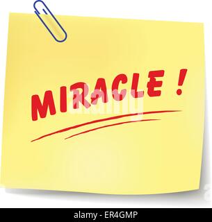 illustration of faith yellow note on white background Stock Vector ...