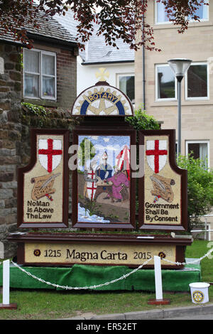 Derbyshire Well Dressing celebrating 800 years of the Magna Carta at ...