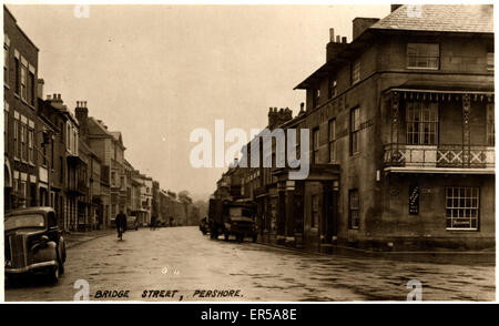 Bridge Street, Evesham, Worcestershire, England, United Kingdom Stock ...