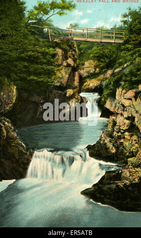 Beezley Falls & Bridge, Ingleton, Yorkshire Stock Photo - Alamy