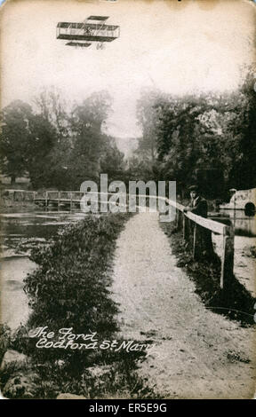 World War One Biplane, Codford St Mary, Wiltshire Stock Photo - Alamy