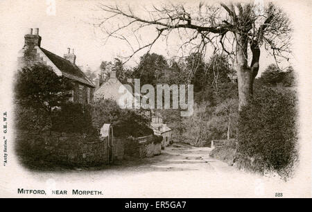 Mitford village, Northumberland Stock Photo: 149221166 - Alamy