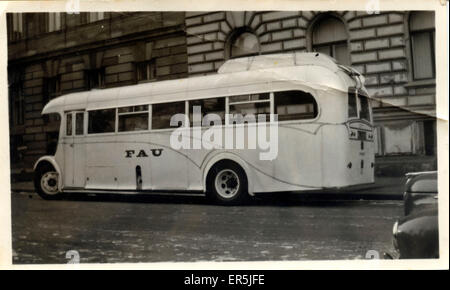 Friends Ambulance Unit (FAU) Vintage Leyland Bus, Vaduz Stock Photo - Alamy