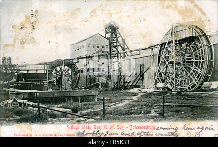 South Africa - Johannesburg gold mine "Kloof". Fusion of raw gold Stock ...