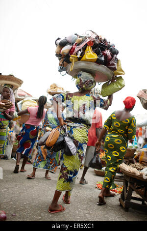 The Dantokpa Market in Cotonou, Benin - one of the largest open air ...