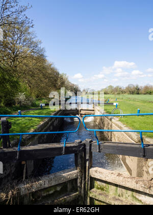 Beeleigh Lock on the River Chelmer and Blackwater Navigation in Essex ...