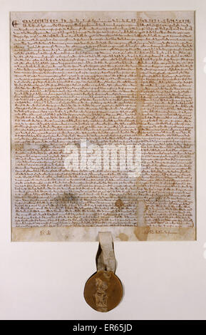 The Brudenell Magna Carta, document on vellum, dated 12 October 1297 ...