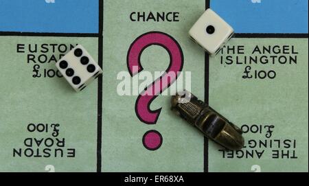 A question mark picture of the board game Monopoly landing on chance ...