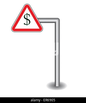 Dollar sign signpost Stock Photo - Alamy