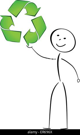 Recycle 3 arrows vector illustration ( ecology, 3R / recycle, reuse, reduce Stock Vector Image ...