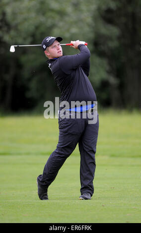 Golf player Vitek Novak from Czech Republic grimaces during D D Real ...