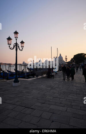 Sunset over Venice Italy Stock Photo - Alamy
