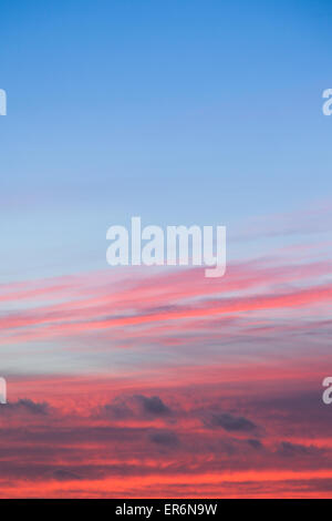 blue red sunset sky background Stock Photo - Alamy