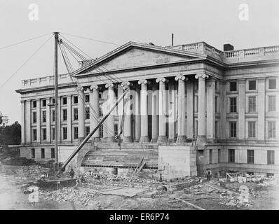 Construction of the United States Treasury Building, Washington, D.C ...