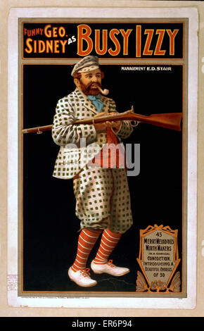Funny Geo. Sidney as Busy Izzy Stock Photo - Alamy