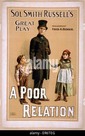 Sol Smith Russell's great play, A poor relation Stock Photo - Alamy