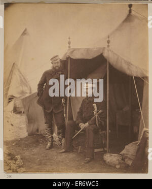 Lieutenant-General Sir John Campbell & group of officers Stock Photo ...