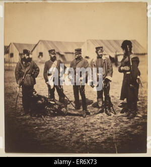 Lieutenant Colonel Munro & officers of the 39th Regiment, Crimean War ...