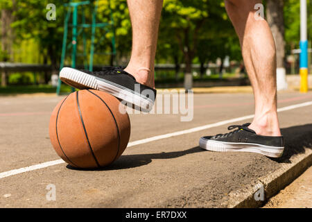 Muscular Man Calves Stock Photo - Alamy