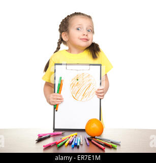 Clipboard and paper sheet with pencil drawing simple math example from ...