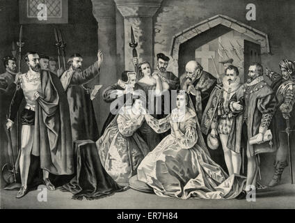 The execution of Mary Queen of Scots Date: 1587 Stock Photo - Alamy