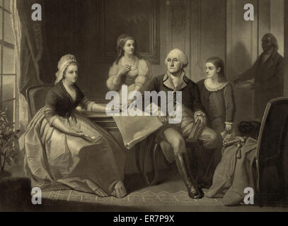 George Washington and his family, Washington Parke Custis, George Stock ...