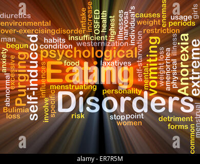 Eating disorder word cloud concept Stock Photo - Alamy
