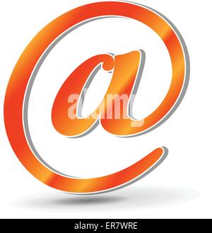 Arroba or simple at sign icon design vector Stock Vector Image & Art ...