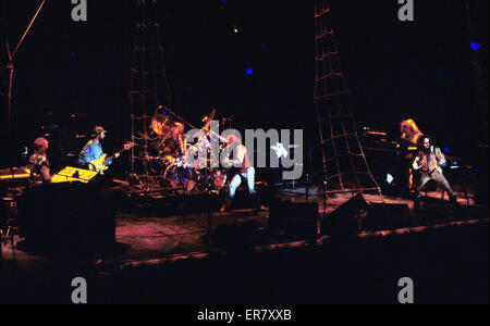 The classic progressive rock band Jethro Tull in concert in 1977 Stock ...
