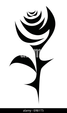gothic rose tattoo design Stock Vector Image & Art - Alamy