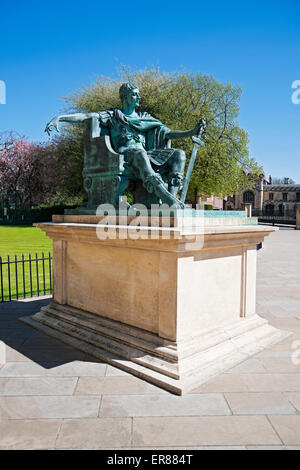 Bronze Statue of Constantine the Great close up South Transept York ...