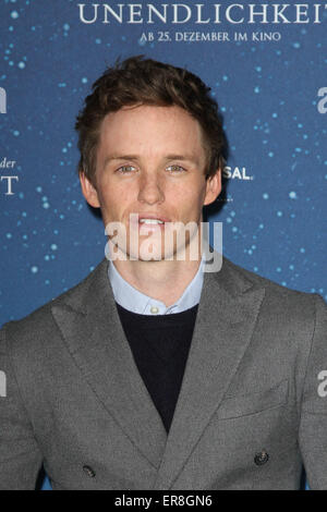 Eddie Redmayne promoting his movie Die Entdeckung der Unendlichkeit ...