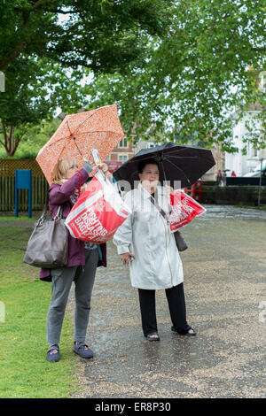 Salisbury 29th May 2015 UK Weather a wet day in Salisbury for tourists ...