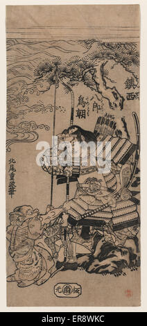 The warrior Chinzei Hachiro Tametomo Stock Photo - Alamy
